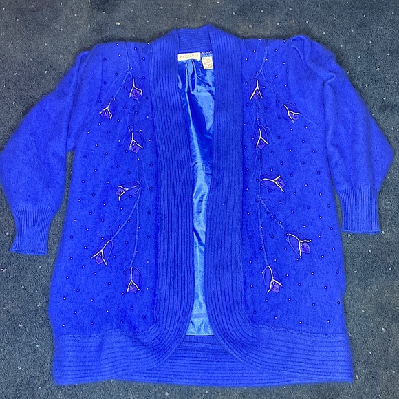 Belldini | Sweaters | Vintage Belldini Flower Pearl Sweater | Poshmark